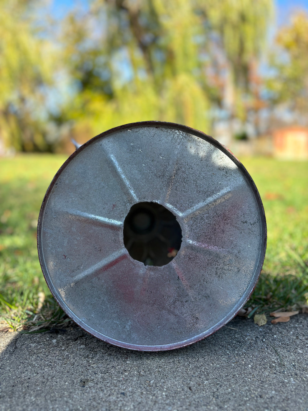 Large Christmas Tree Gas Can Luminary - Red Stripe – The Steelworker's ...
